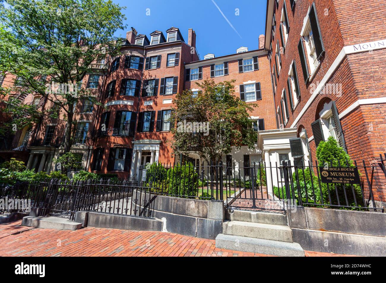 The Mason houses, Nichols House Museum, Vernon St, Beacon Hill ...