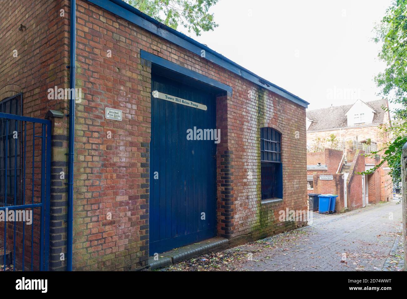 Tower Hill Brine Pump building in the Worcestershire town of Droitwich ...