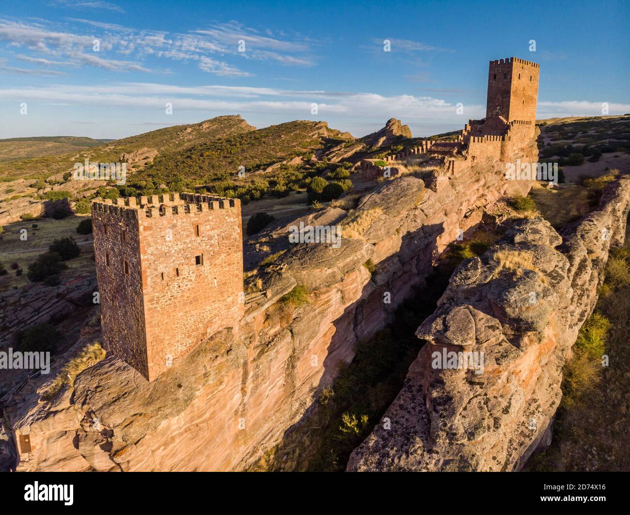 Zafra castle, 12th century, Campillo de Dueñas, Guadalajara, Spain ...