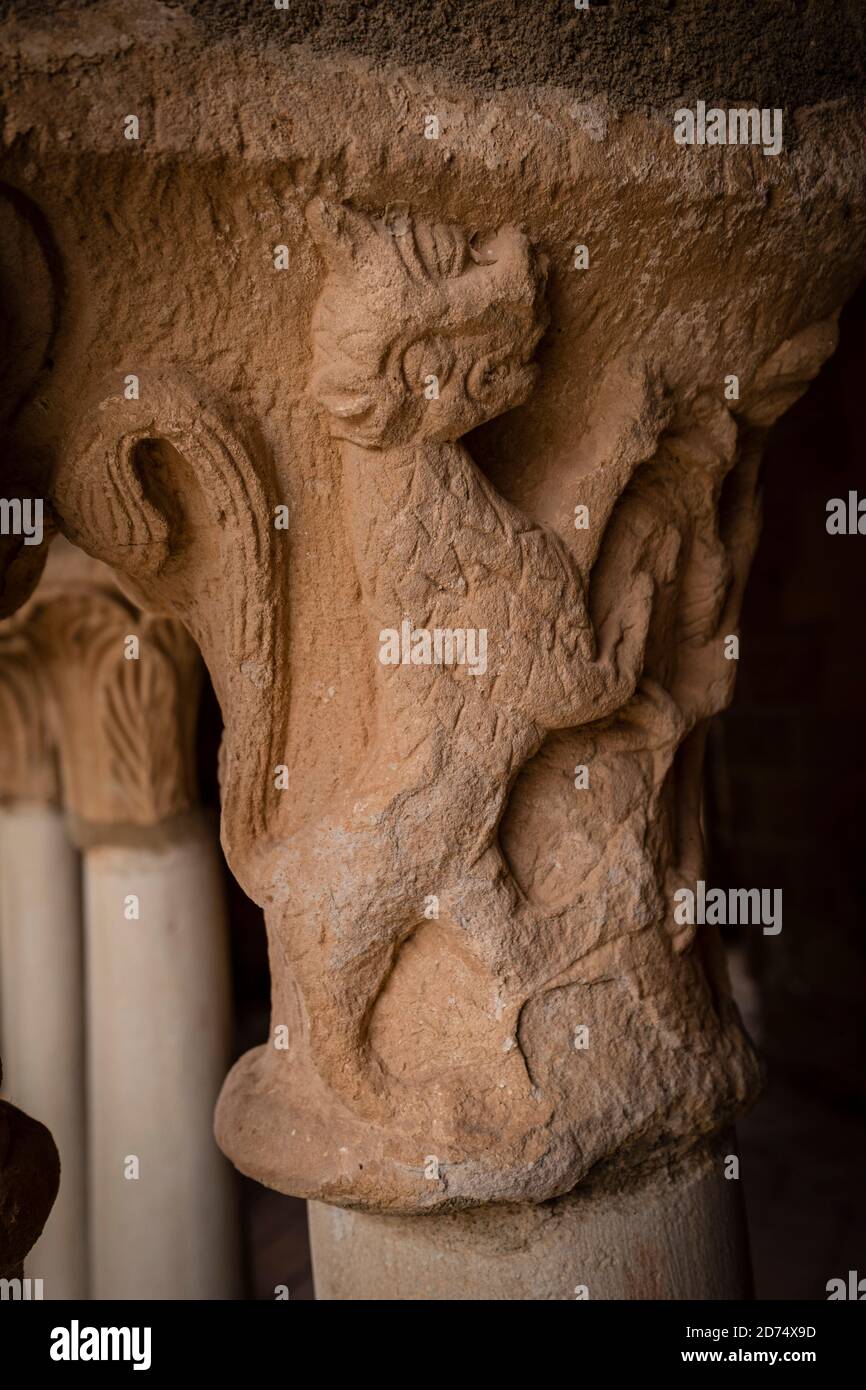 rampant lion, Church of Our Lady of the Assumption, thirteenth century ...