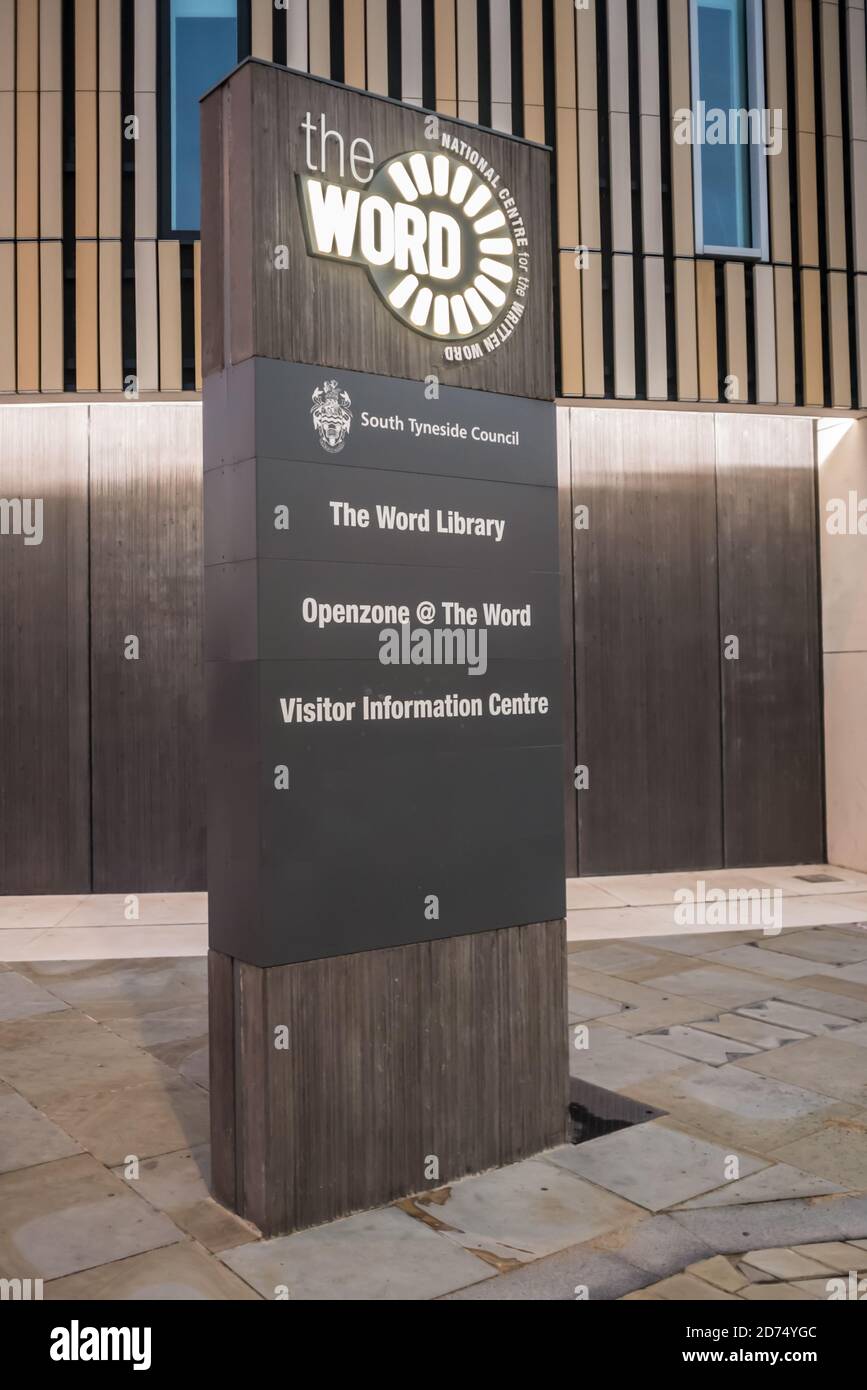 'The Word' Signpost - 'The National Centre for the Written Word at ...