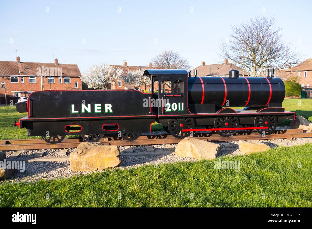 A Model LNER Locomotive at Saltburn-by-the-Sea Stock Photo - Alamy