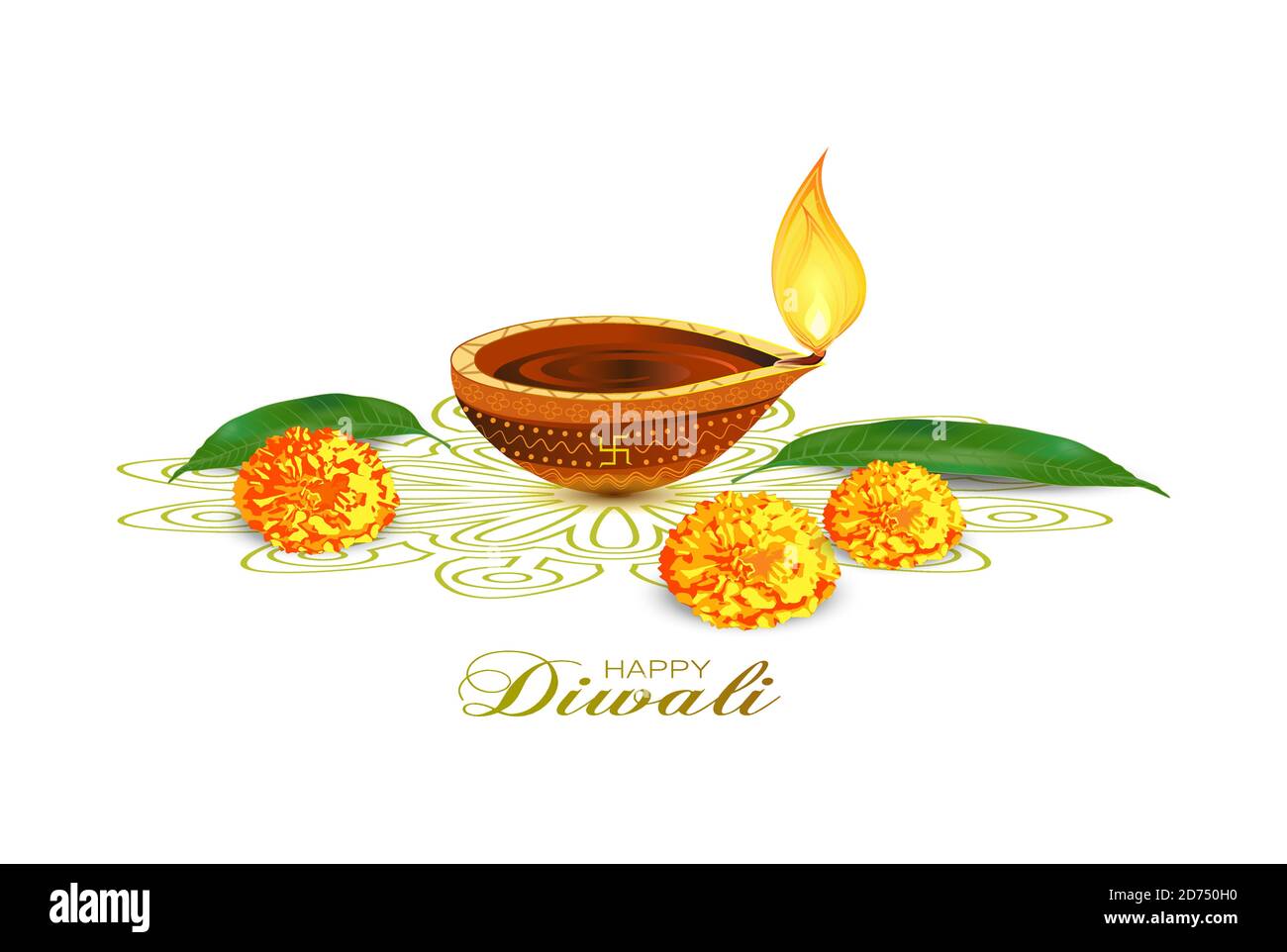 Dipawali is written in Hindi which means the festival of lights. Vector ...