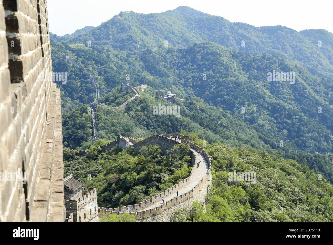 One of the seven wonders of the world, Mutianyu section of the great ...