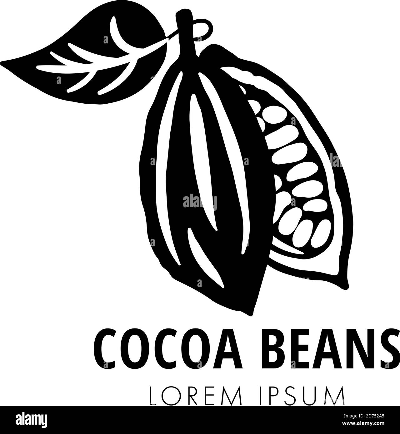 Cacao Bean Logo Download Cocoa Beans And Coffee Label Vectors For Free