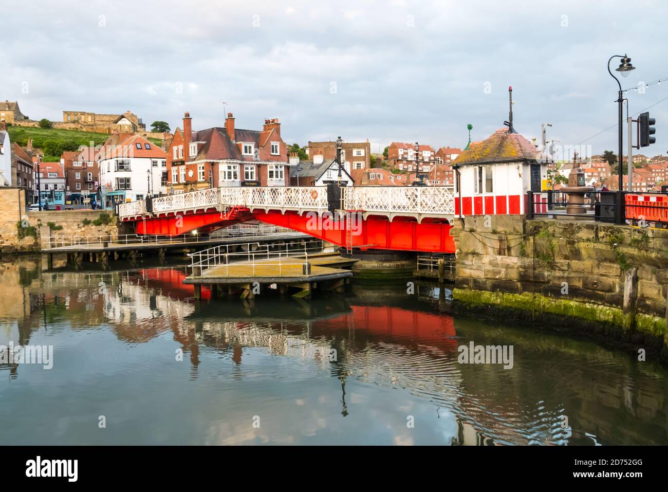 Whitby Swing Bridge Crossing the River Esk, at Whitby, North Yorkshire ...
