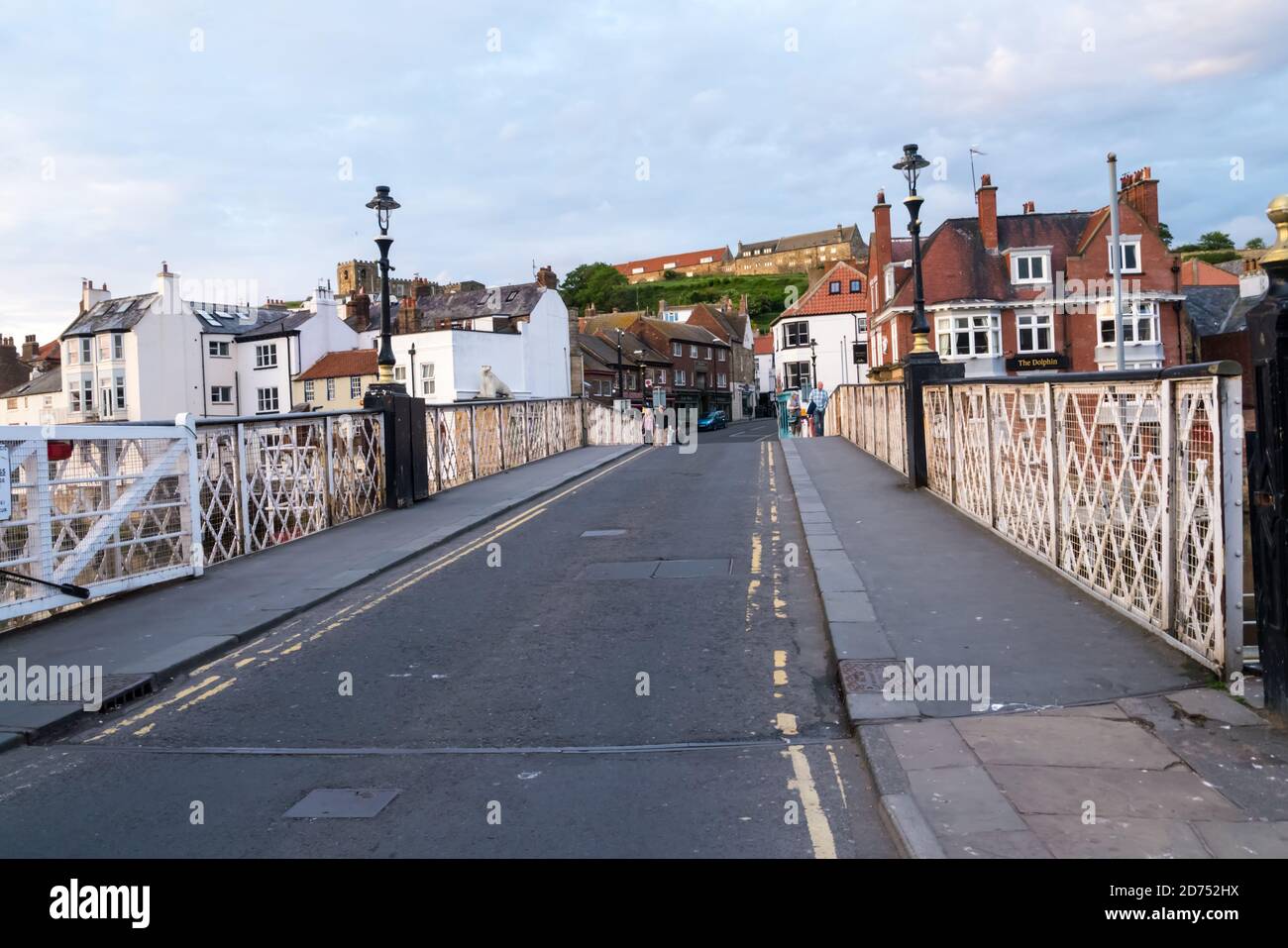View Across Whitby Swing Bridge at Whitby, North Yorkshire Stock Photo ...