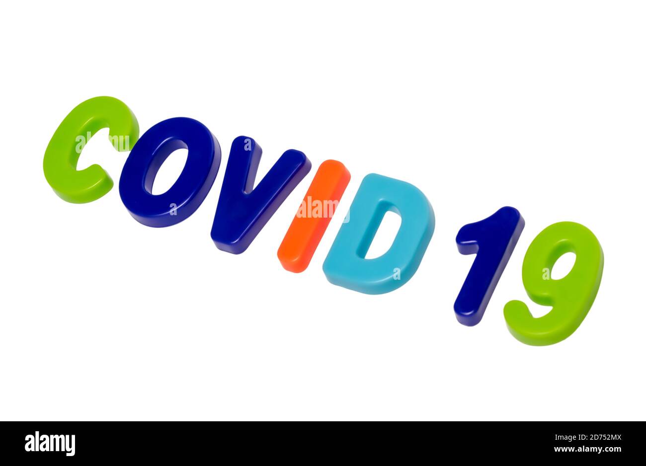 Coronavirus pandemic, text COVID-19 on a white background. COVID-19 ...
