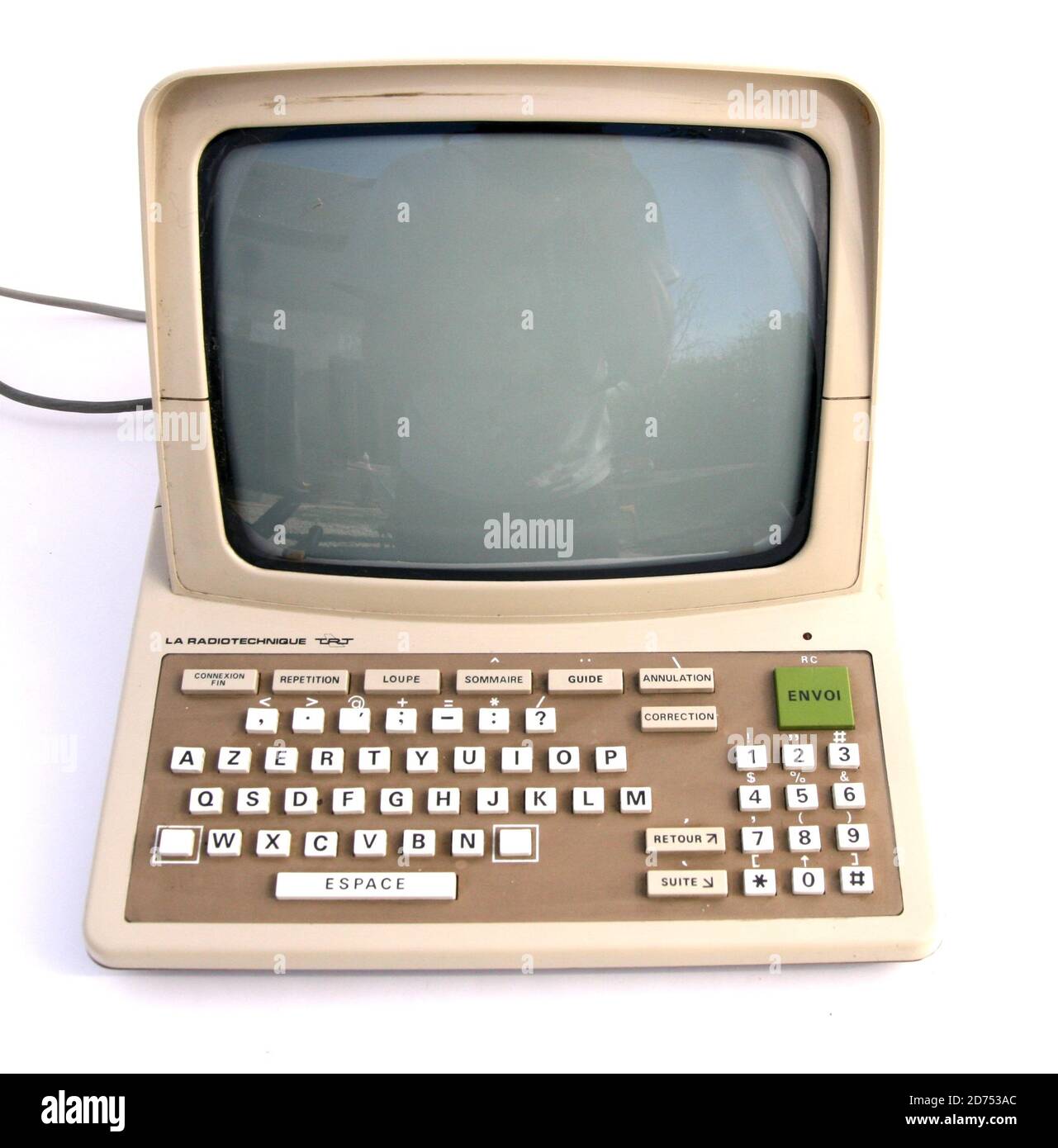 Minitel 1 monobloc 9 NFZ 300 modem PTT annees 80 Stock Photo - Alamy