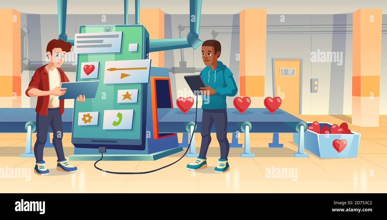 Manufacturing cartoon hi-res stock photography and images - Alamy