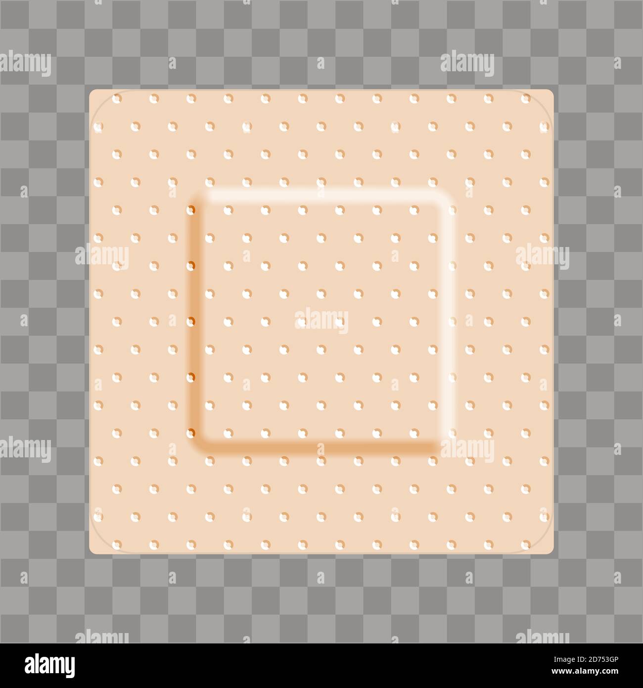 Beige adhesive bandage bandaid square shape Stock Vector Image & Art ...