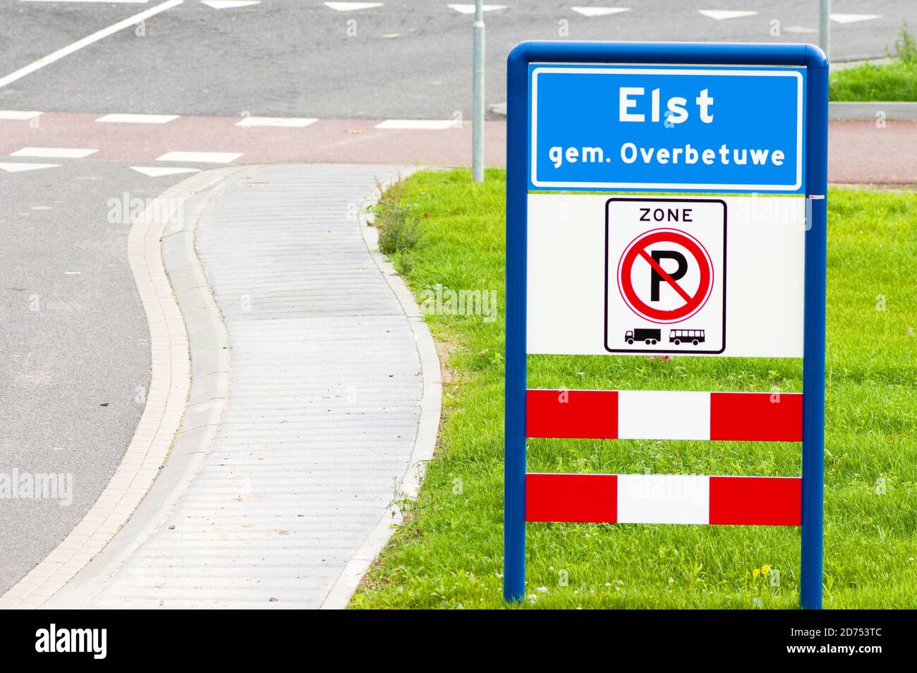 Place name sign of Elst, Netherlands Stock Photo - Alamy