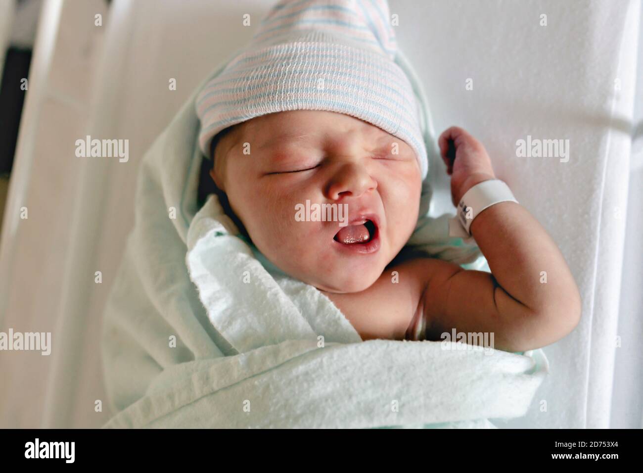 Baby Swaddled In A Blanket High Resolution Stock Photography and Images ...
