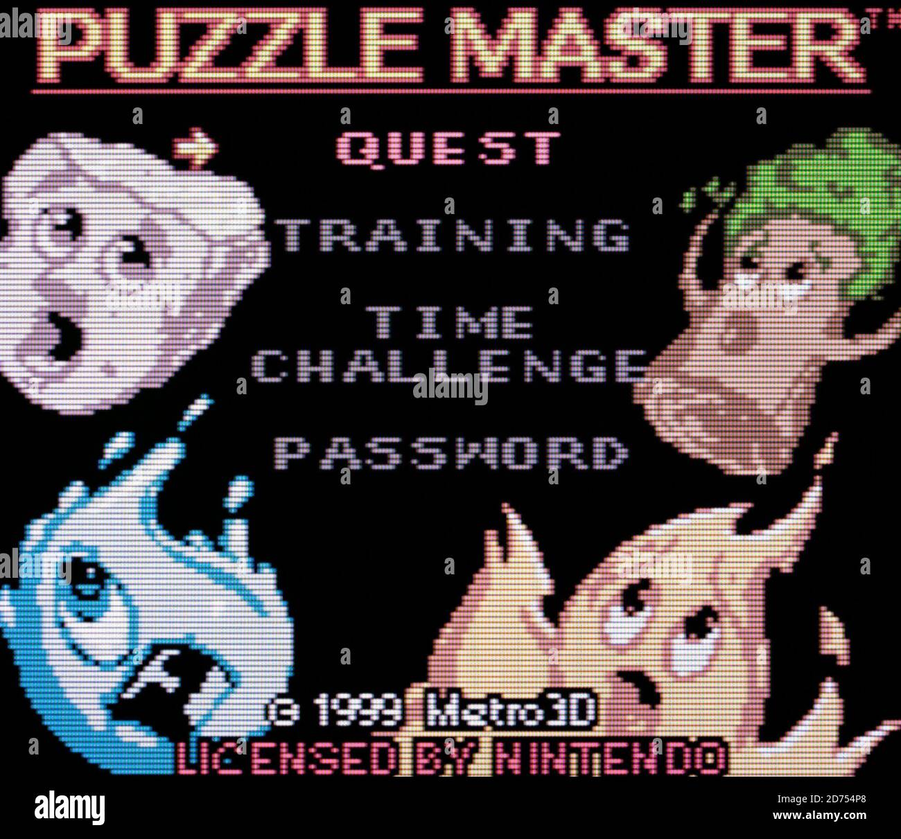 Puzzle Master - Nintendo Game Boy Color Videogame - Editorial use only ...