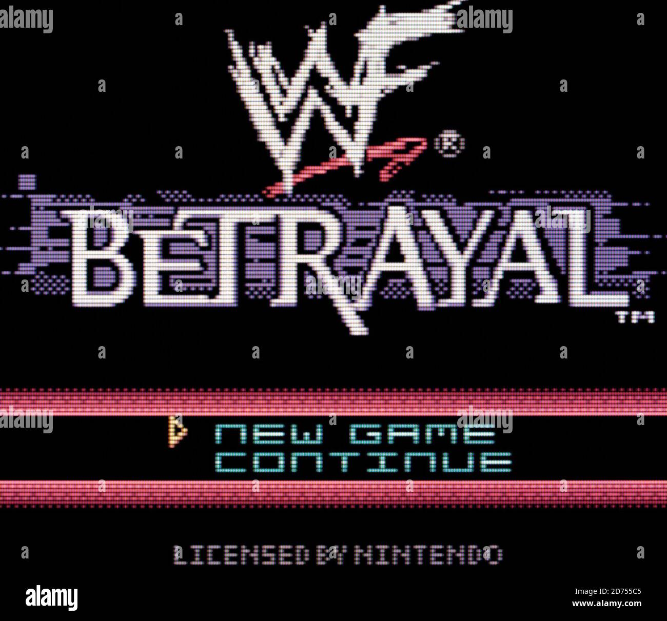 WWF Betrayal - Nintendo Game Boy Color Videogame - Editorial use only ...