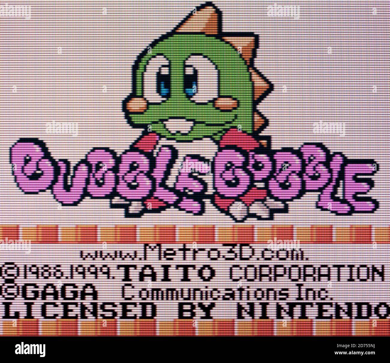 Bubble Bobble - Nintendo Game Boy Color Videogame - Editorial use only ...