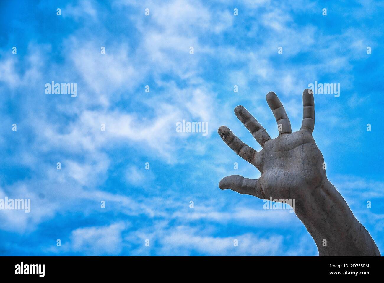 a hand towards the sky Stock Photo - Alamy