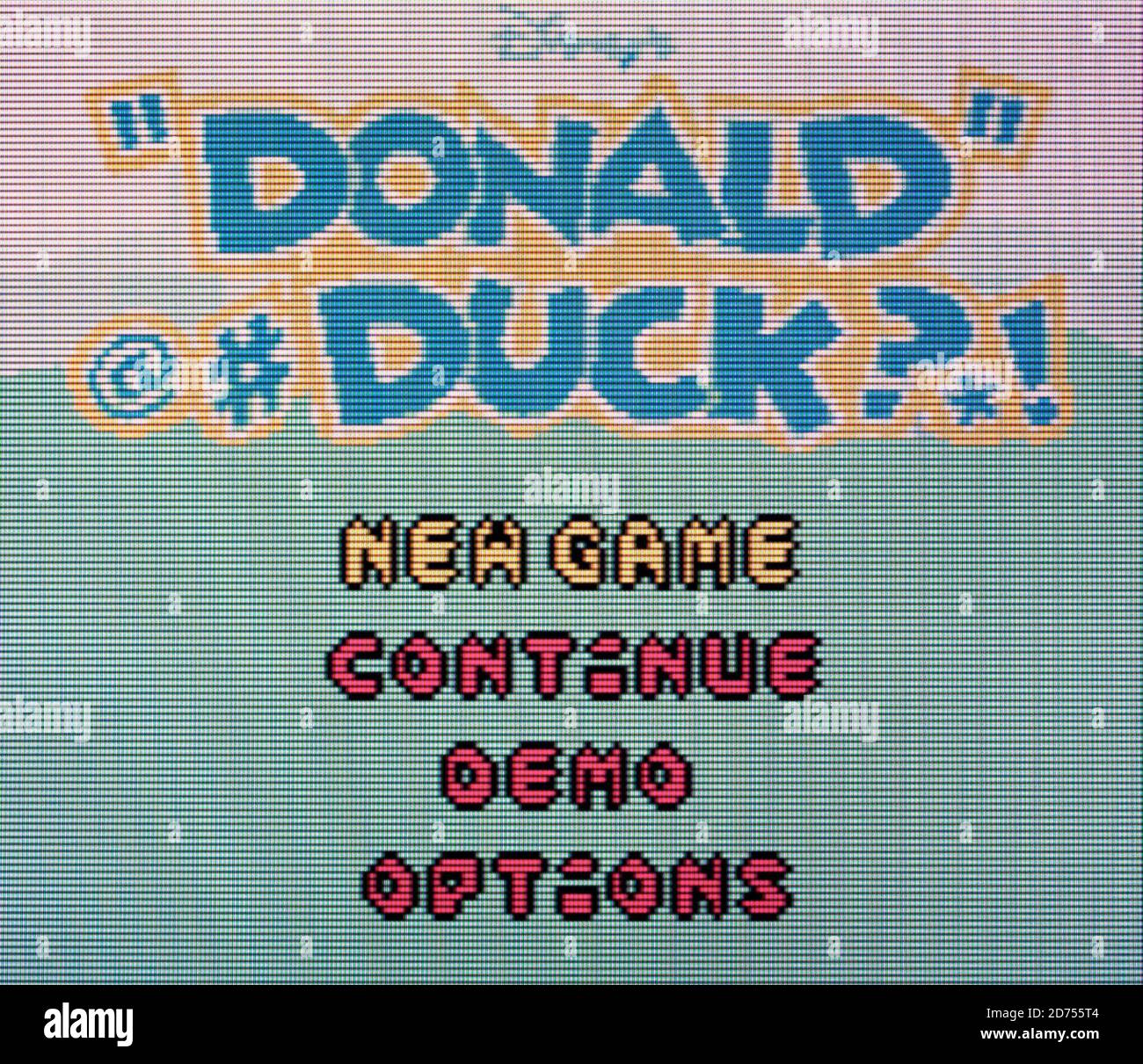 Donald Duck - Nintendo Game Boy Color Videogame - Editorial use only ...