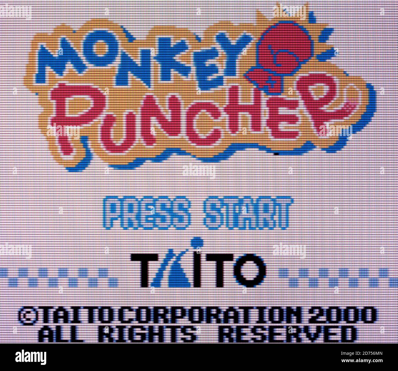 Monkey Puncher - Nintendo Game Boy Color Videogame - Editorial use only ...