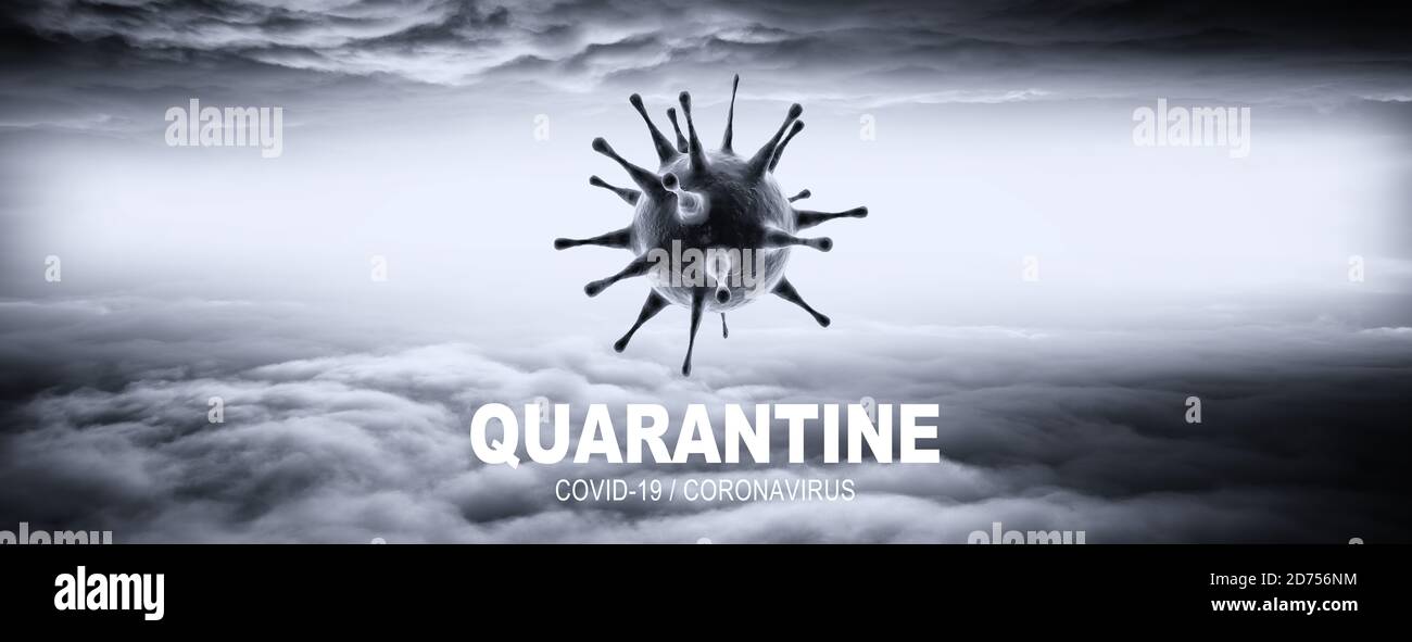 Stop coronavirus and quarantine concept. 3D medical illustration Stock ...