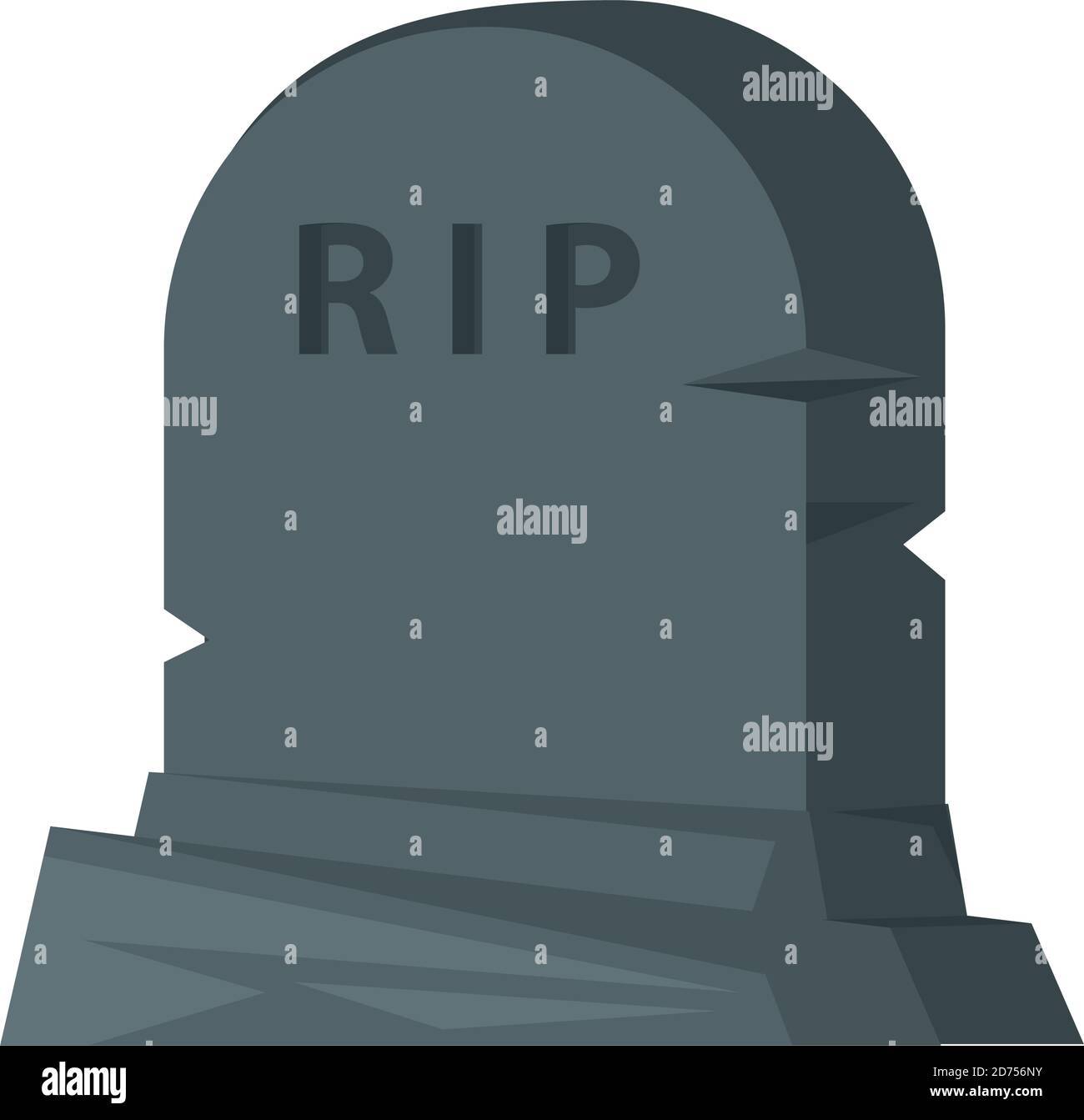 cemetery tomb with rip word icon vector illustration design Stock ...