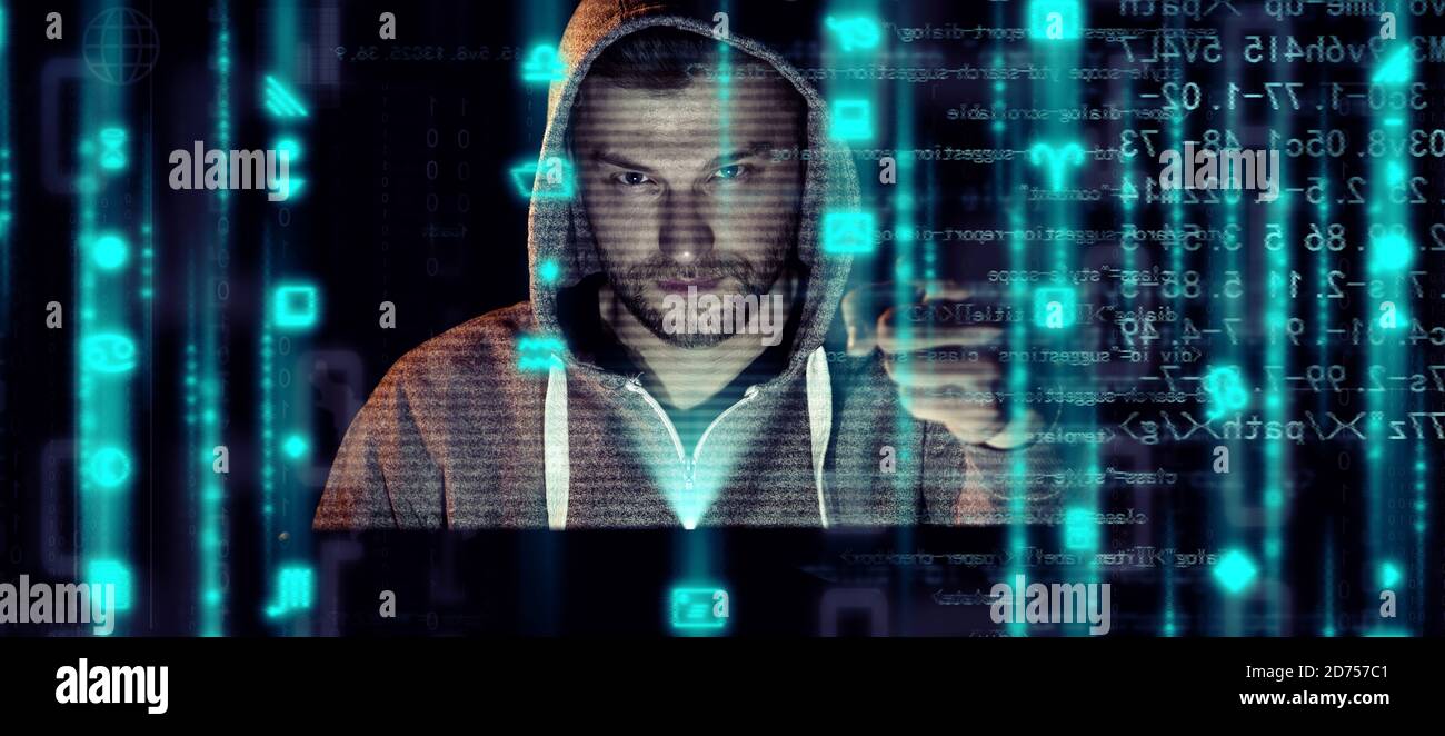 Hacker prints a code on a laptop keyboard to break into a cyberspace ...