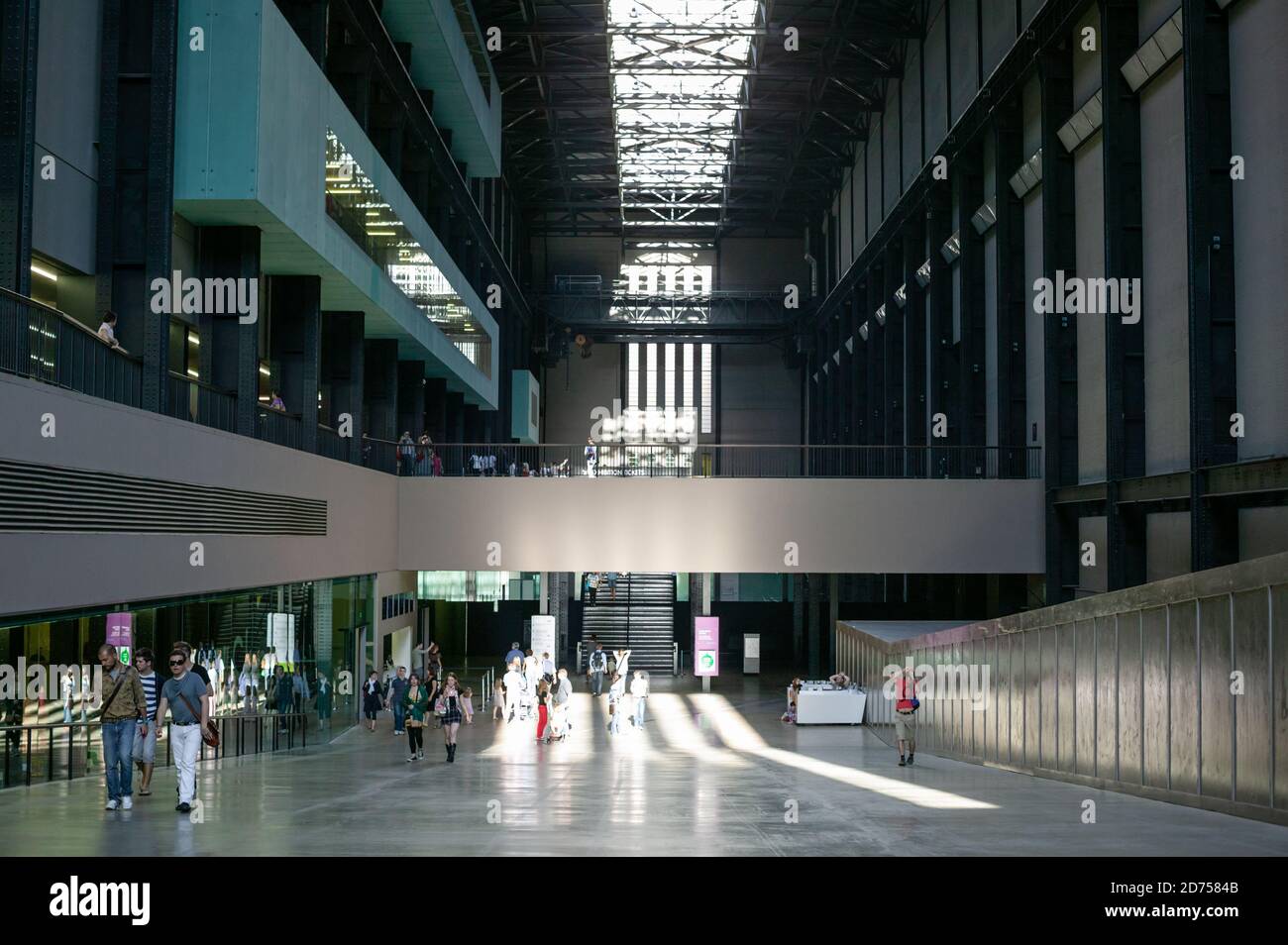 Bankside Power Station, London, Tate Modern, entrance hallway, July ...
