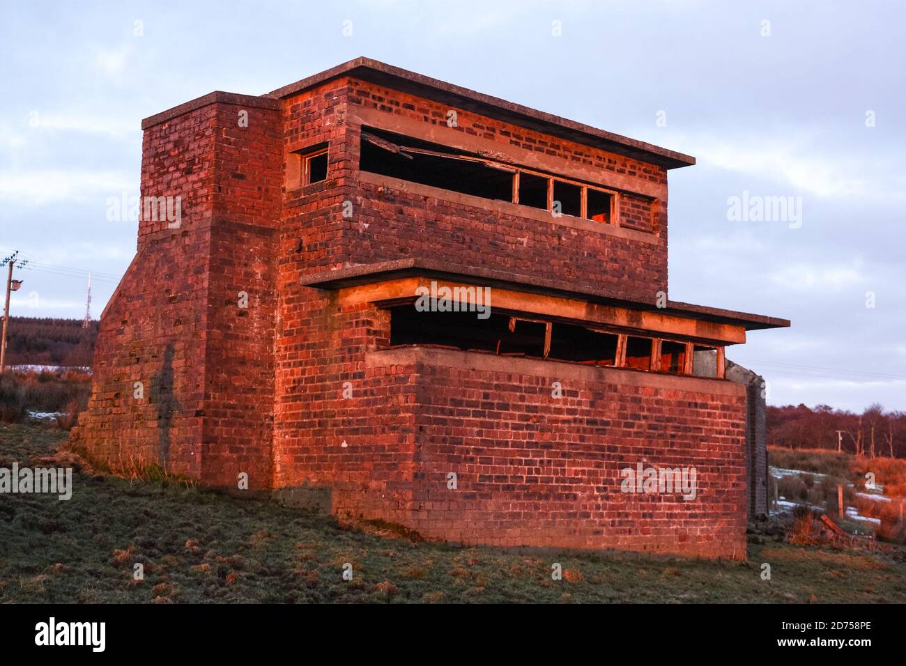 World War II Coastal Battery, Toward Point, Dunoon, Scotland. Various ...