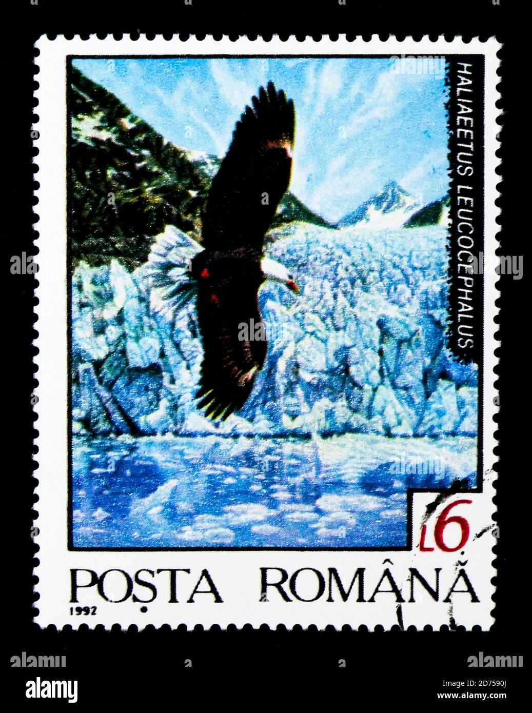 MOSCOW, RUSSIA - NOVEMBER 25, 2017: A stamp printed in Romania shows ...