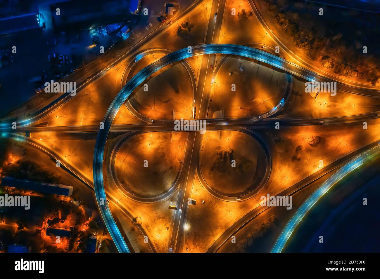 Traffic jam aerial hi-res stock photography and images - Alamy