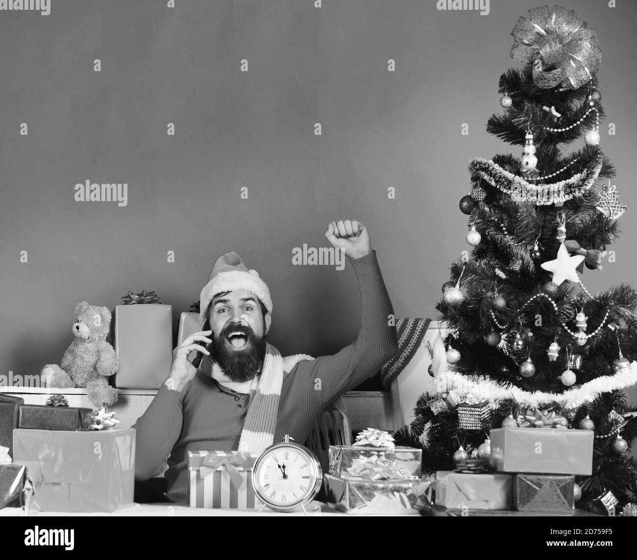 Mobile phone clock hand Black and White Stock Photos & Images - Alamy