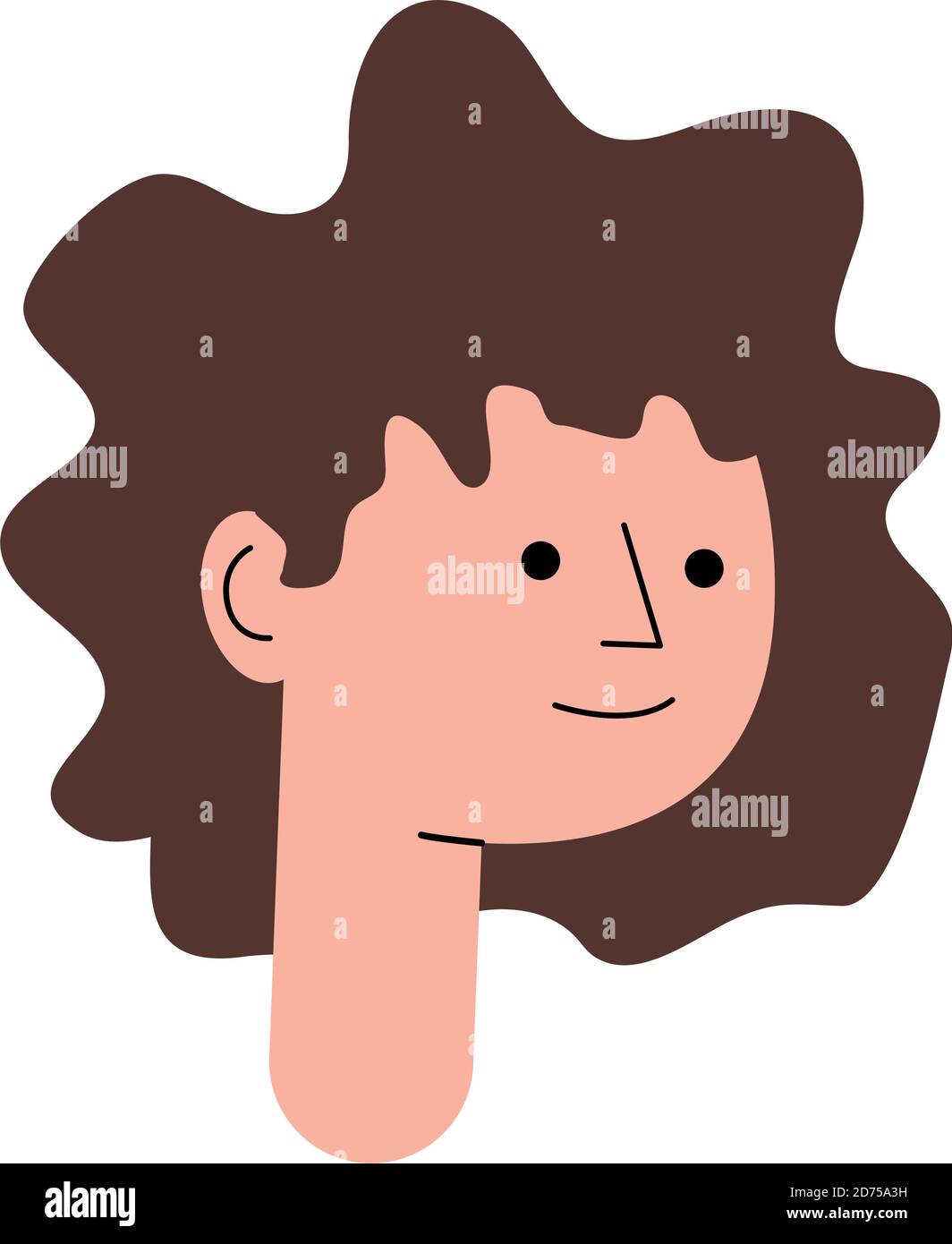 woman sick head avatar character vector illustration design Stock ...