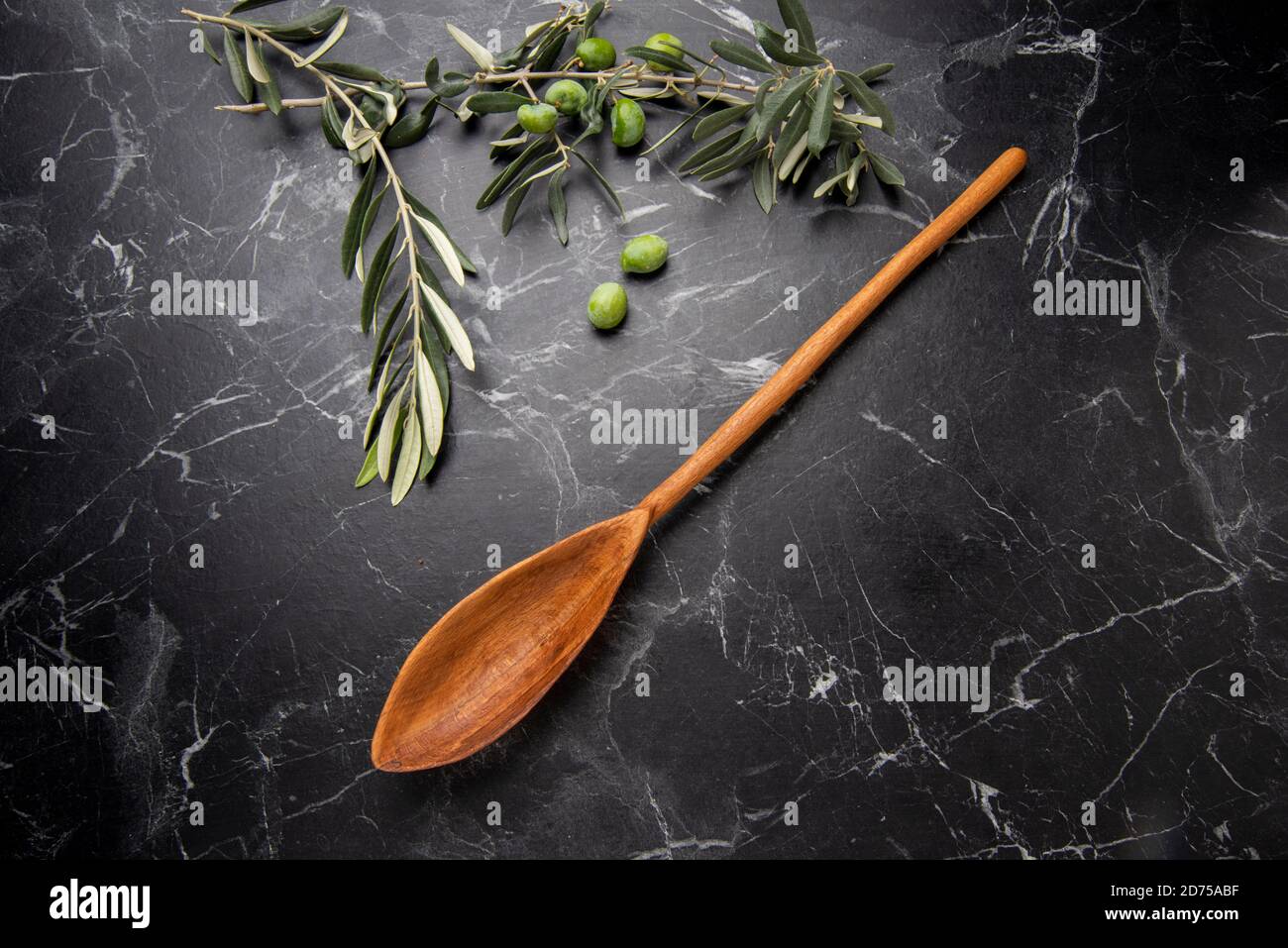 hand crafted wooden spoons in the kitchen Stock Photo - Alamy