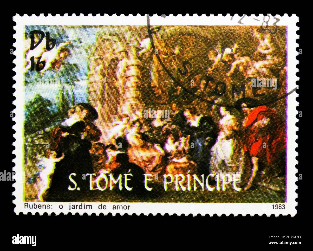 MOSCOW, RUSSIA - NOVEMBER 25, 2017: A stamp printed in Sao Tome and ...