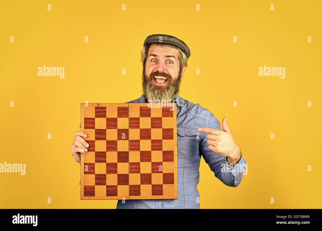 Bearded man play chess. Chess figures. Intellectual games. Grandmaster ...