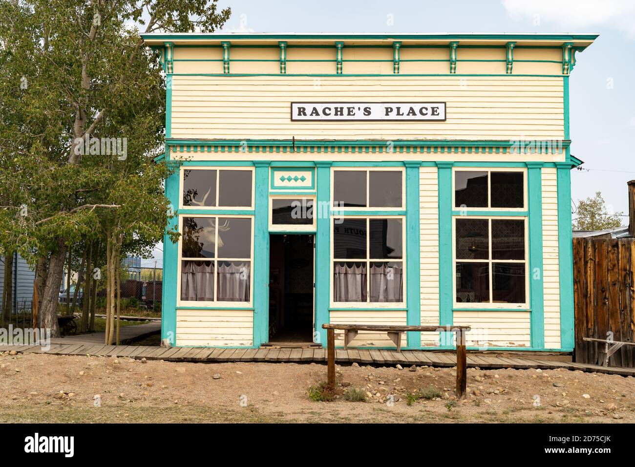 South Park City, Colorado - September 16, 2020: Exterior view of Raches ...