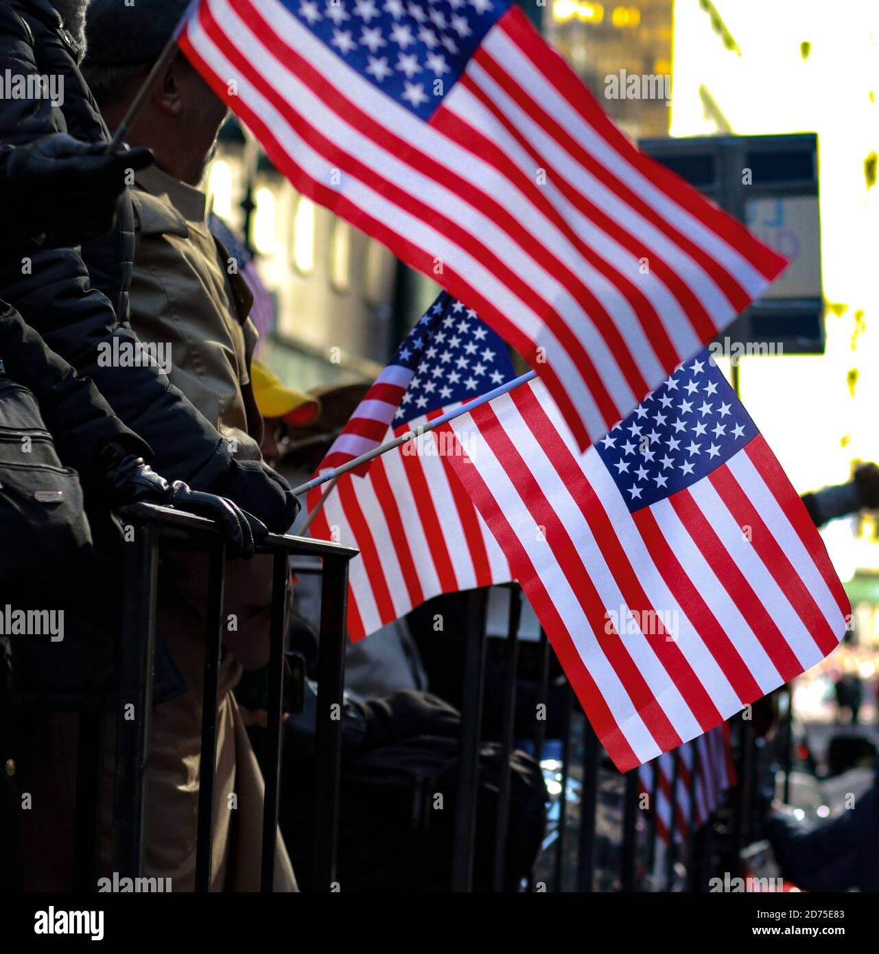 Photos of the United States flag and various other flags Stock Photo ...