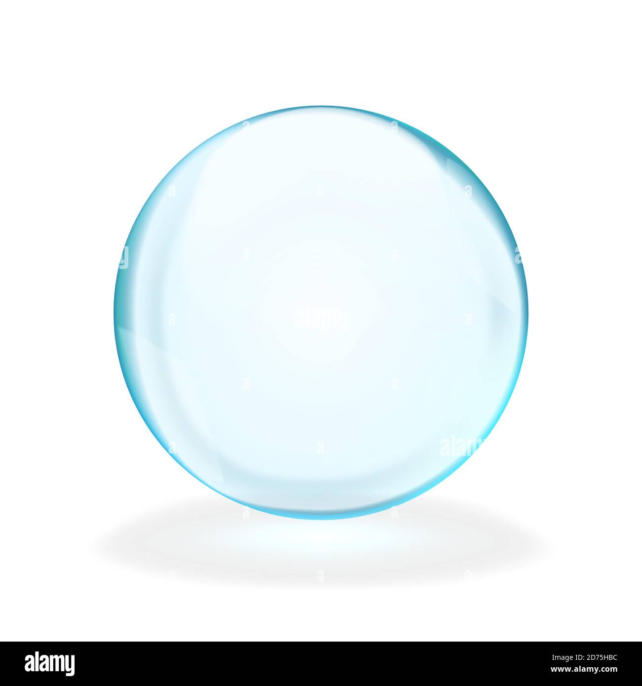 Blue translucent light sphere with glares and transparency Stock Vector ...