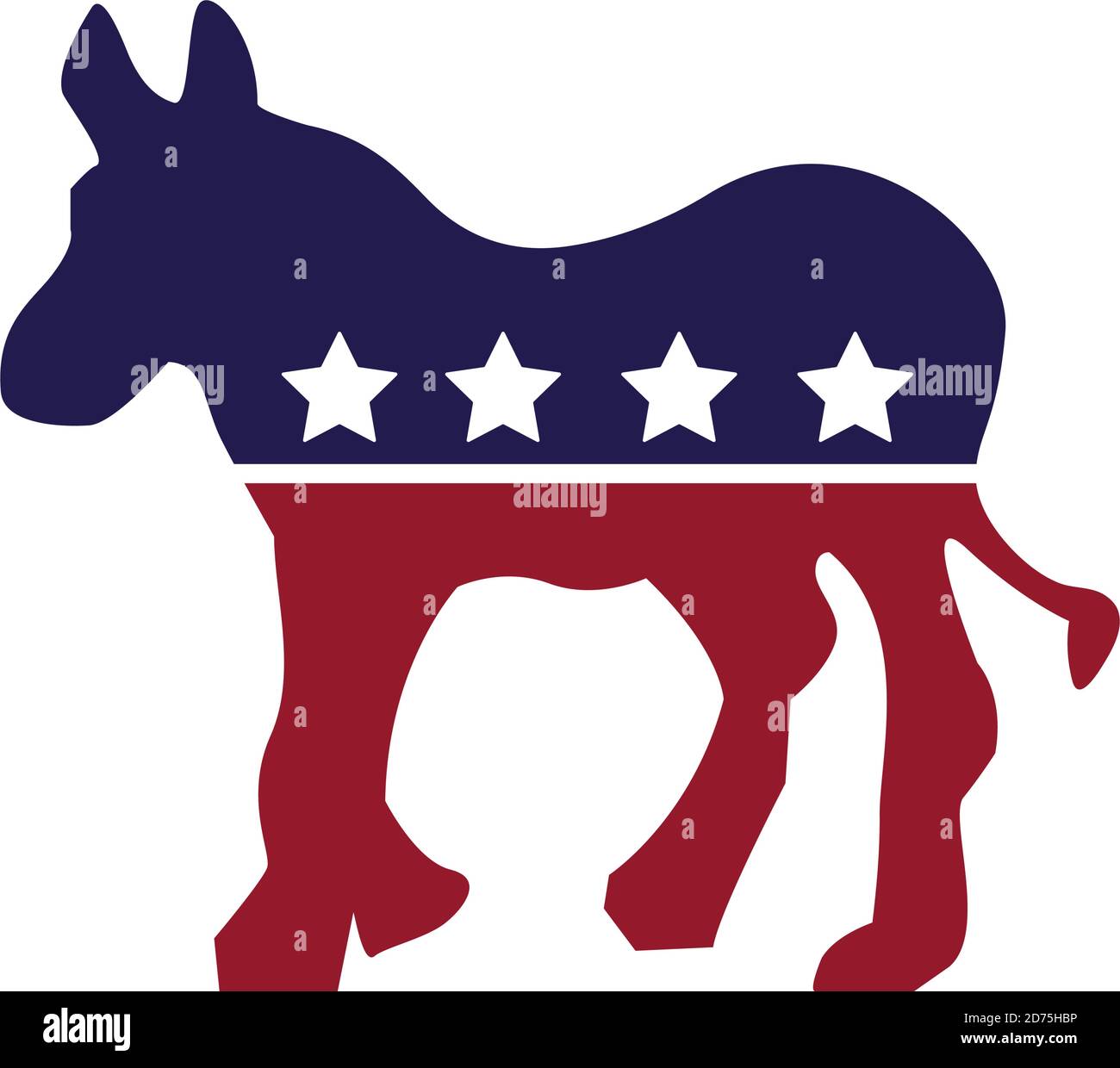 united states of america flag in donkey vector illustration design ...