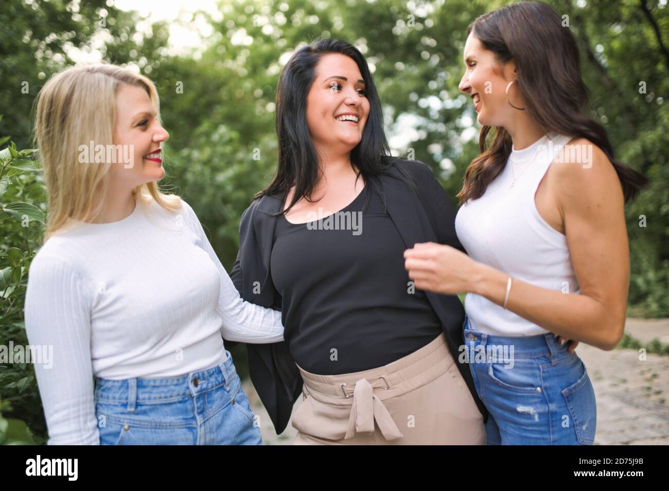 Group of girls friends having good time together Stock Photo - Alamy