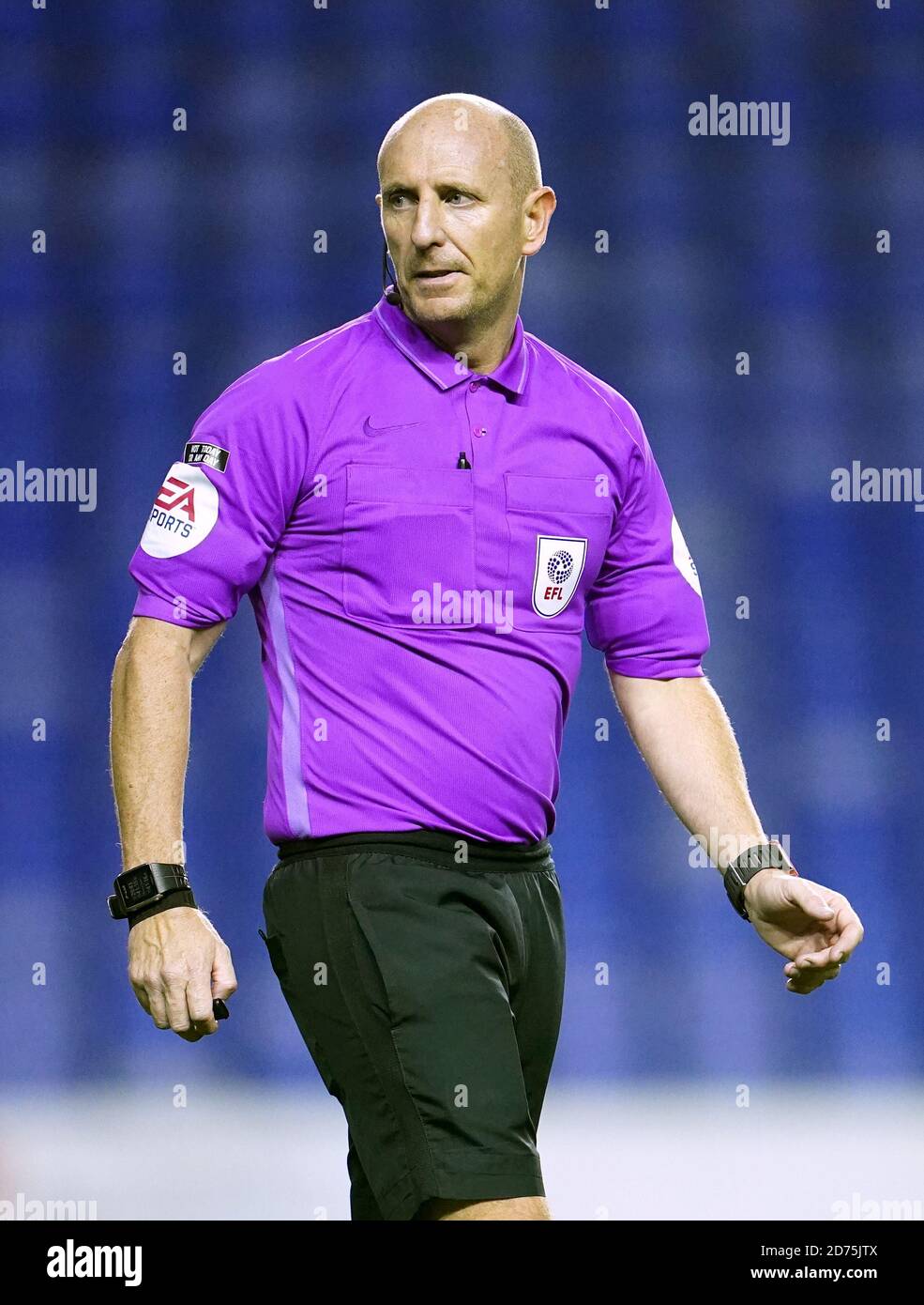 Match referee Andy Davies during the Sky Bet Championship match at the ...
