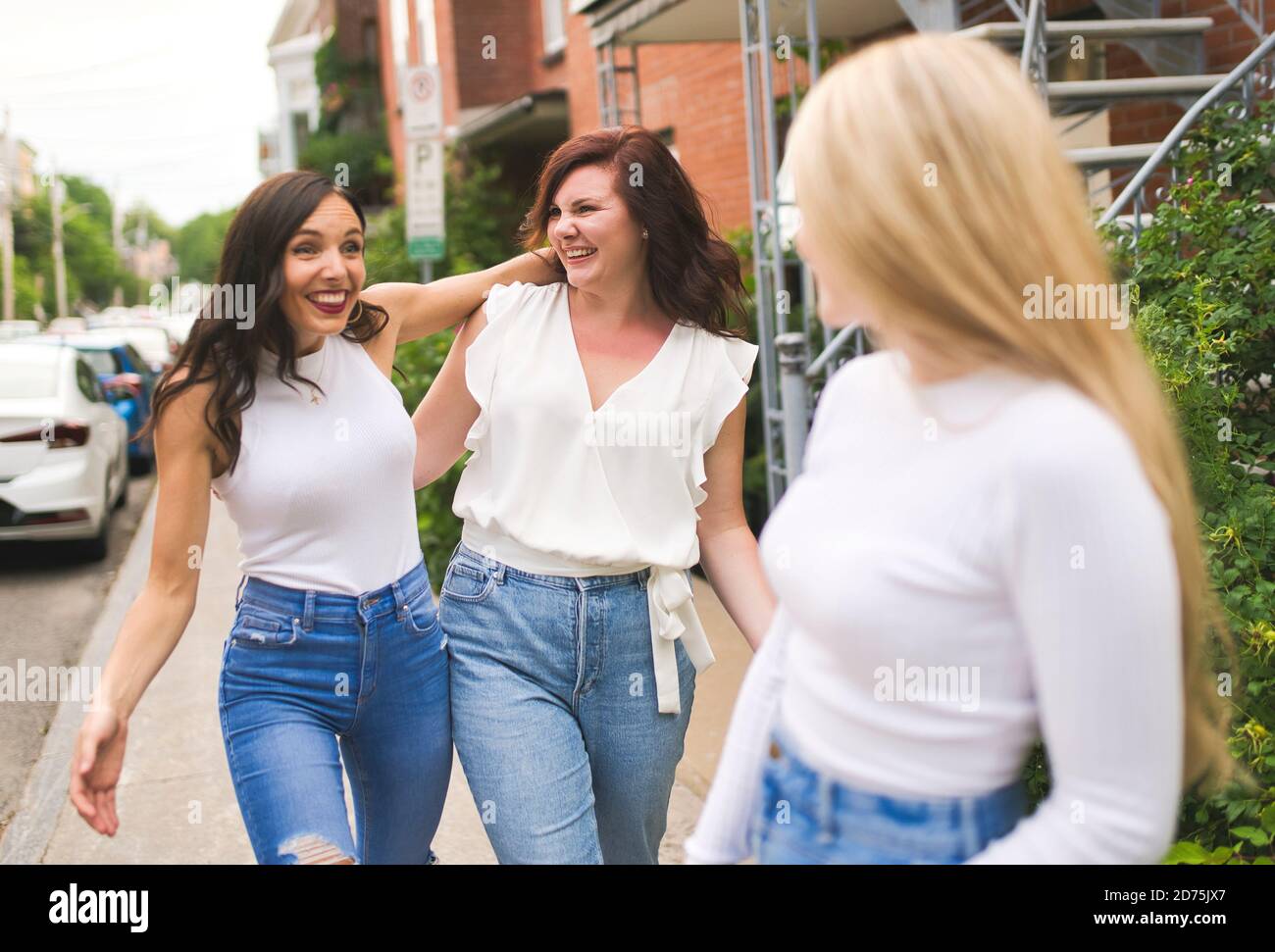 Group of girls friends having good time together Stock Photo - Alamy
