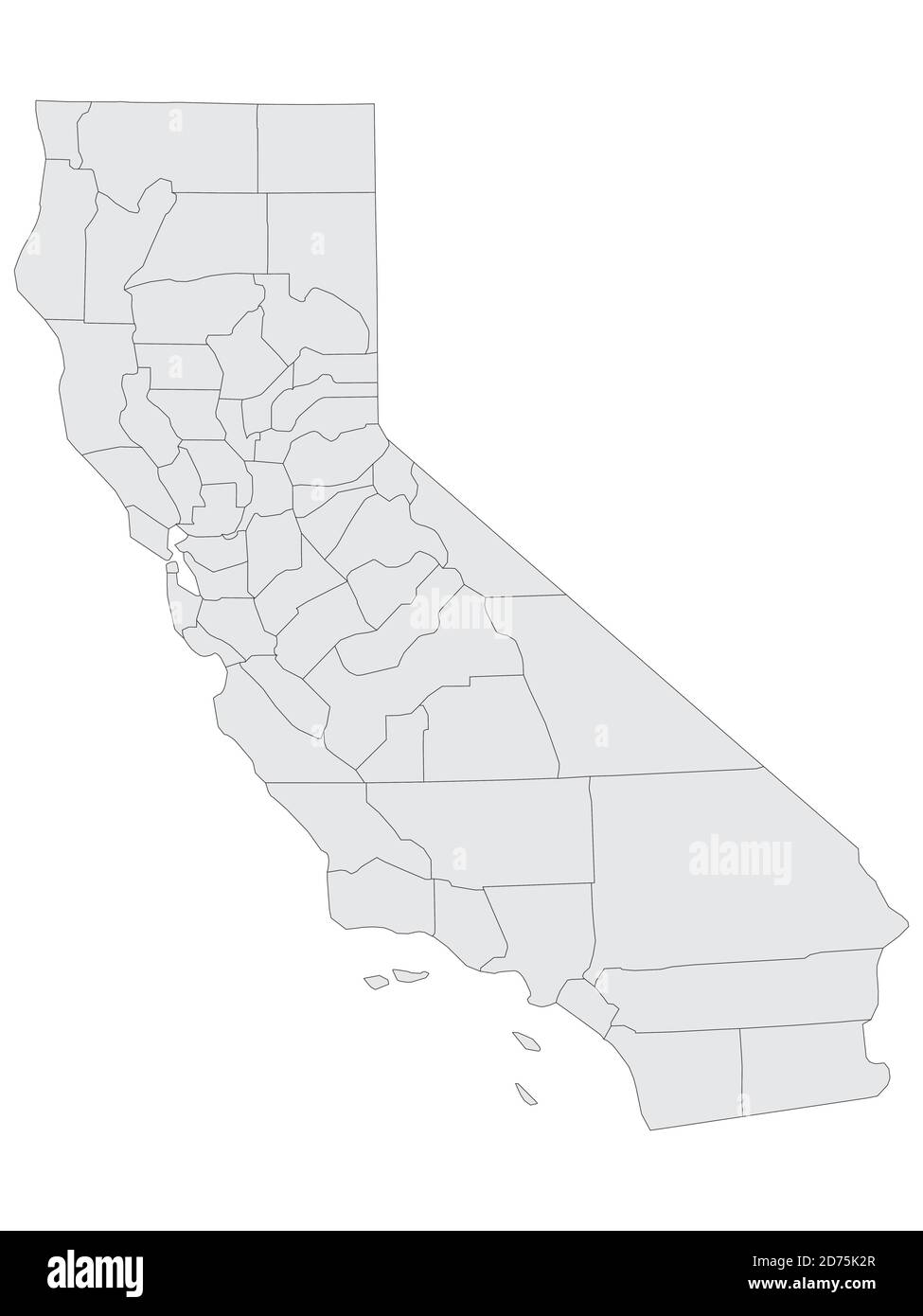Map of washington and california hi-res stock photography and images ...