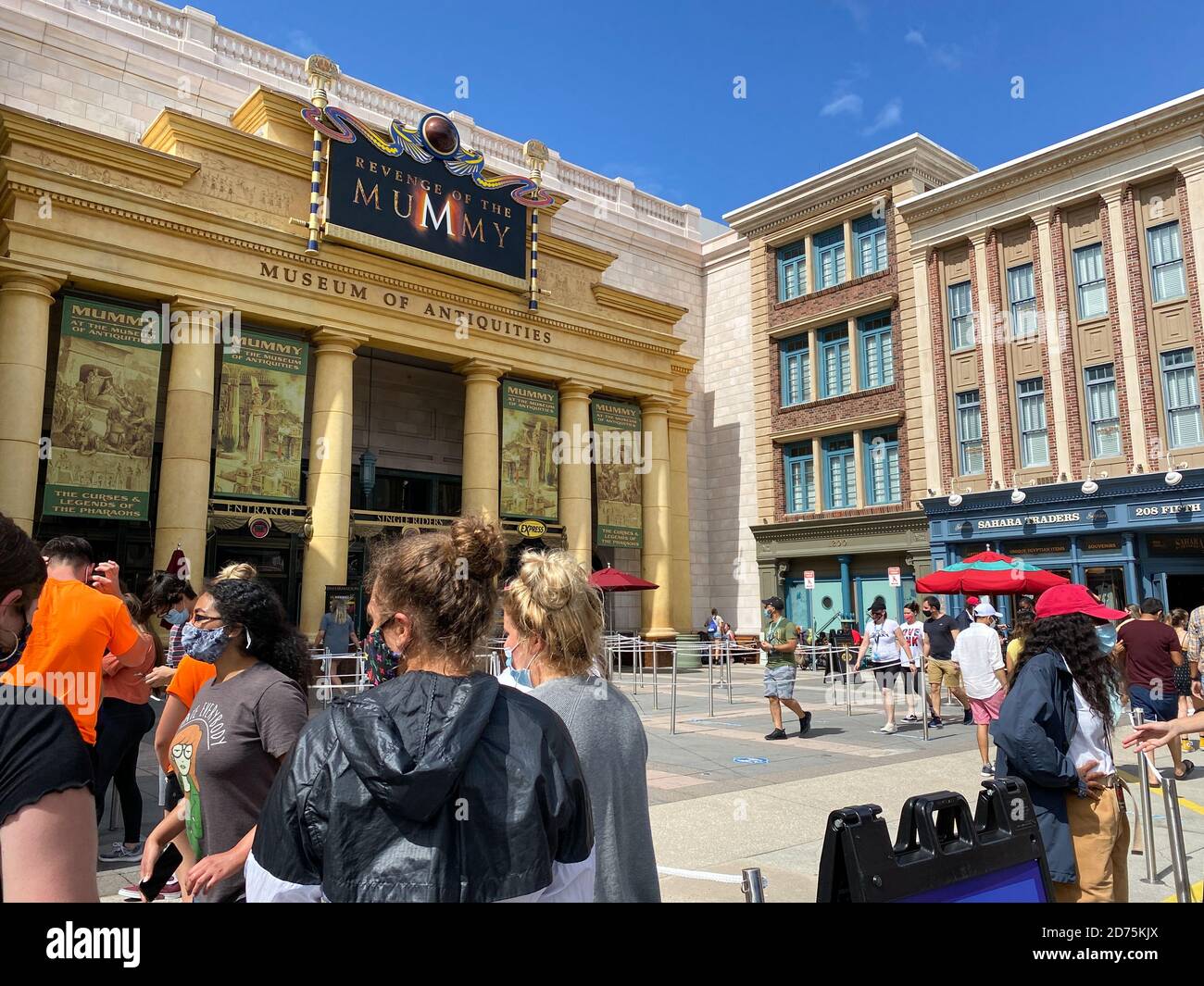 Orlando,FL/USA-10/18/20: The exterior of the fast paced scary Mummy ...