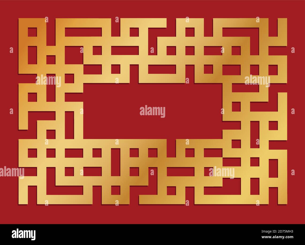 Asian border design hi-res stock photography and images - Alamy