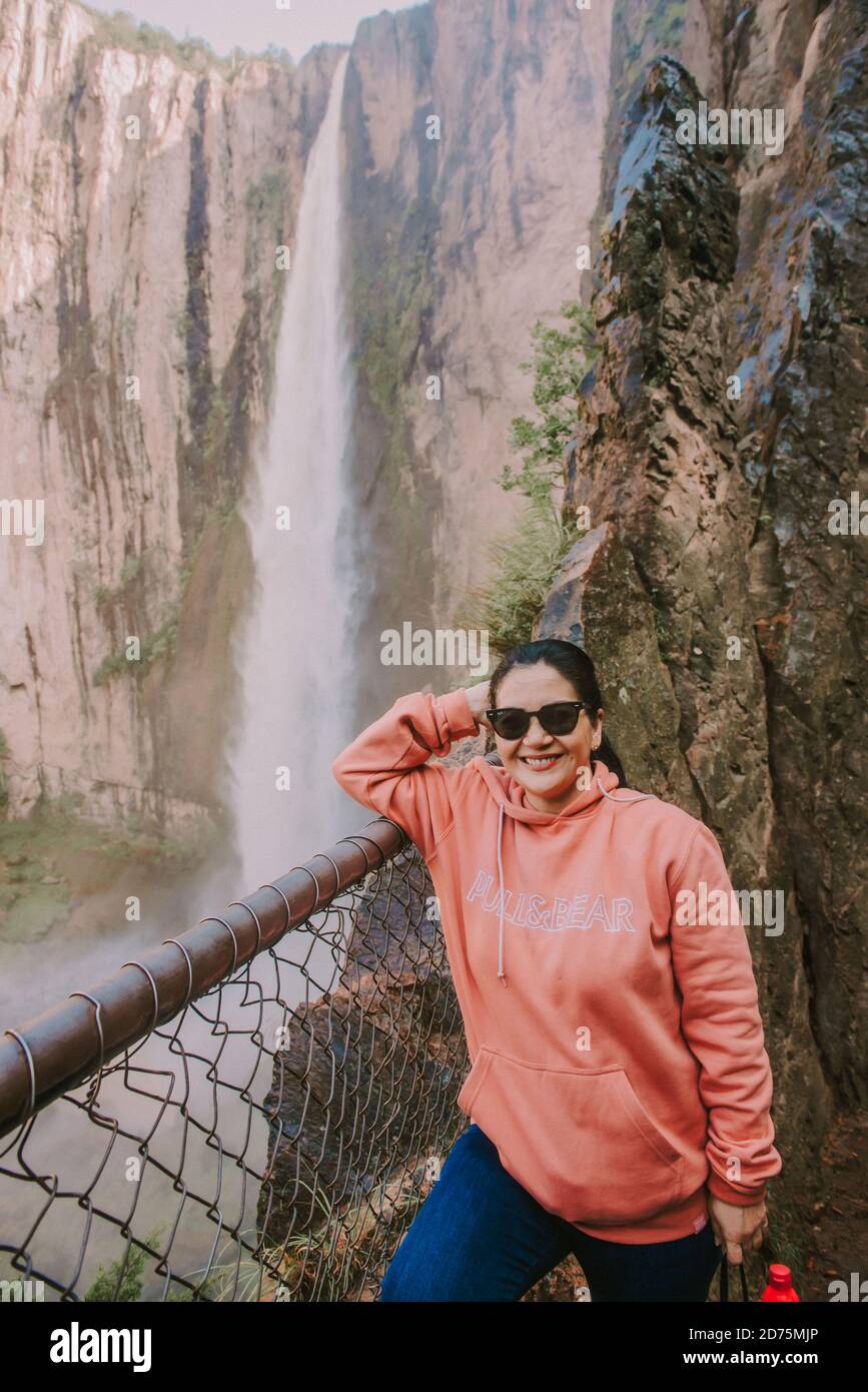 Basaseachic Waterfall, Basaseachic River located in the Basaseachic ...