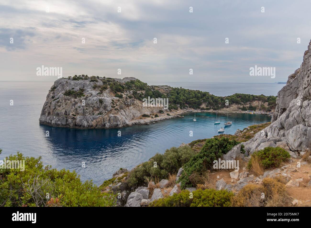 Holiday feeling on the Greek sun island in the eastern Mediterranean ...