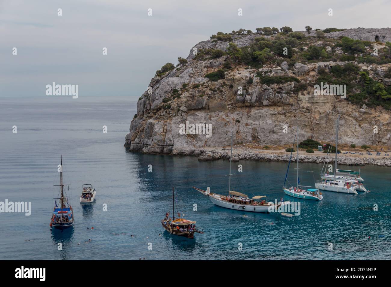 Holiday feeling on the Greek sun island in the eastern Mediterranean ...