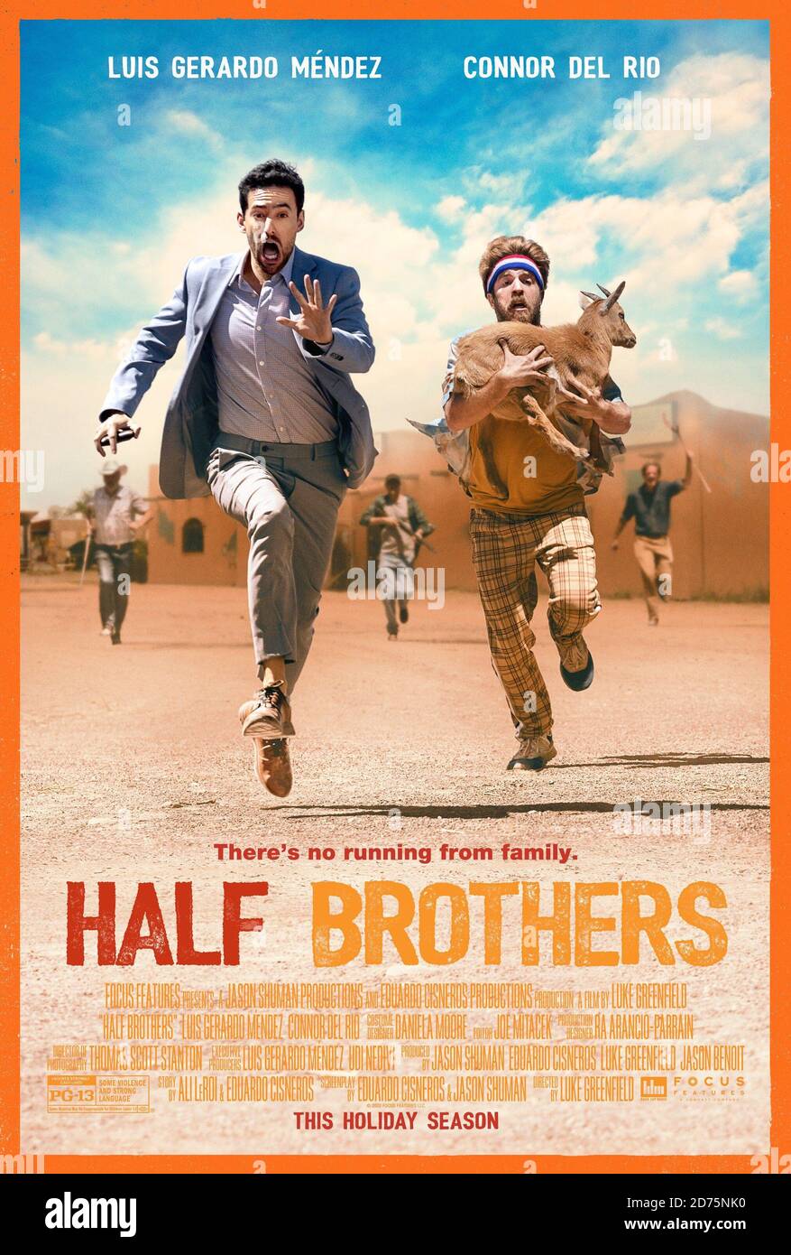 HALF BROTHERS, US poster, from left: Luis Gerardo Mendez, Connor Del ...