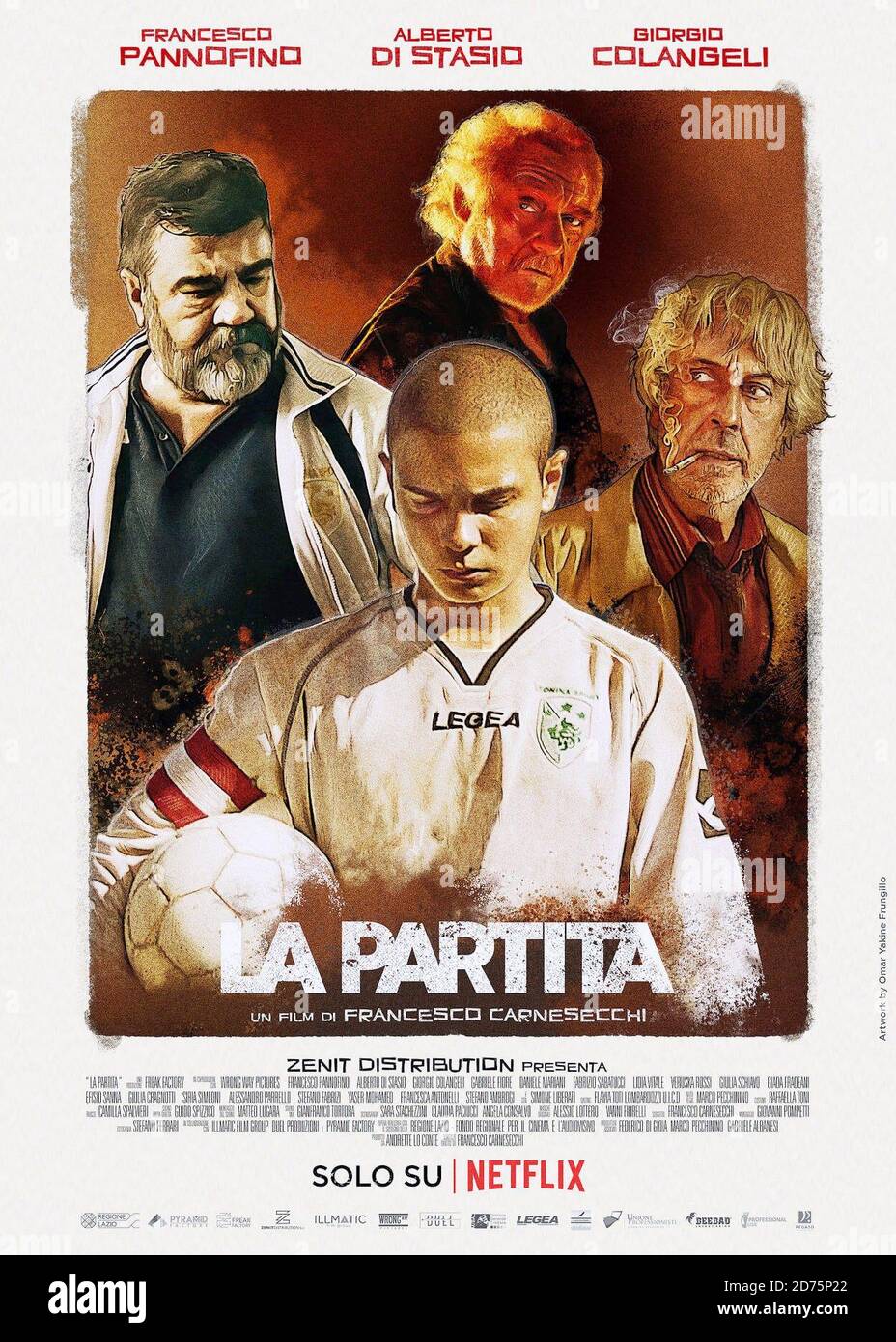 THE MATCH, (aka LA PARTITA), Italian streaming poster, top 3 from left ...